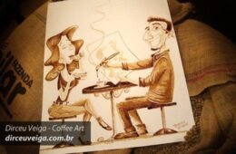 Coffee Art - Dirceu Veiga e sua arte com café sobre papel • Designerd