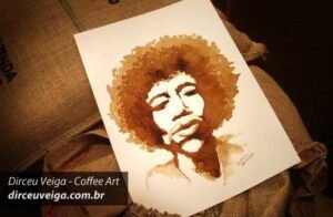 Coffee Art - Dirceu Veiga e sua arte com café sobre papel • Designerd