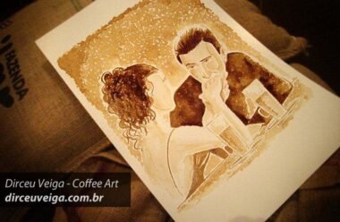 Coffee Art - Dirceu Veiga e sua arte com café sobre papel • Designerd