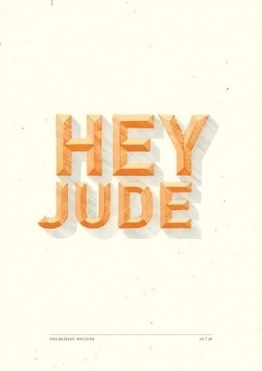 Hey Jude: designer ilustra música dos Beatles • Designerd