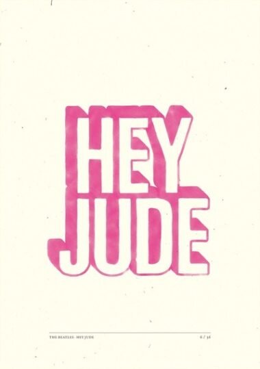 Hey Jude: designer ilustra música dos Beatles • Designerd