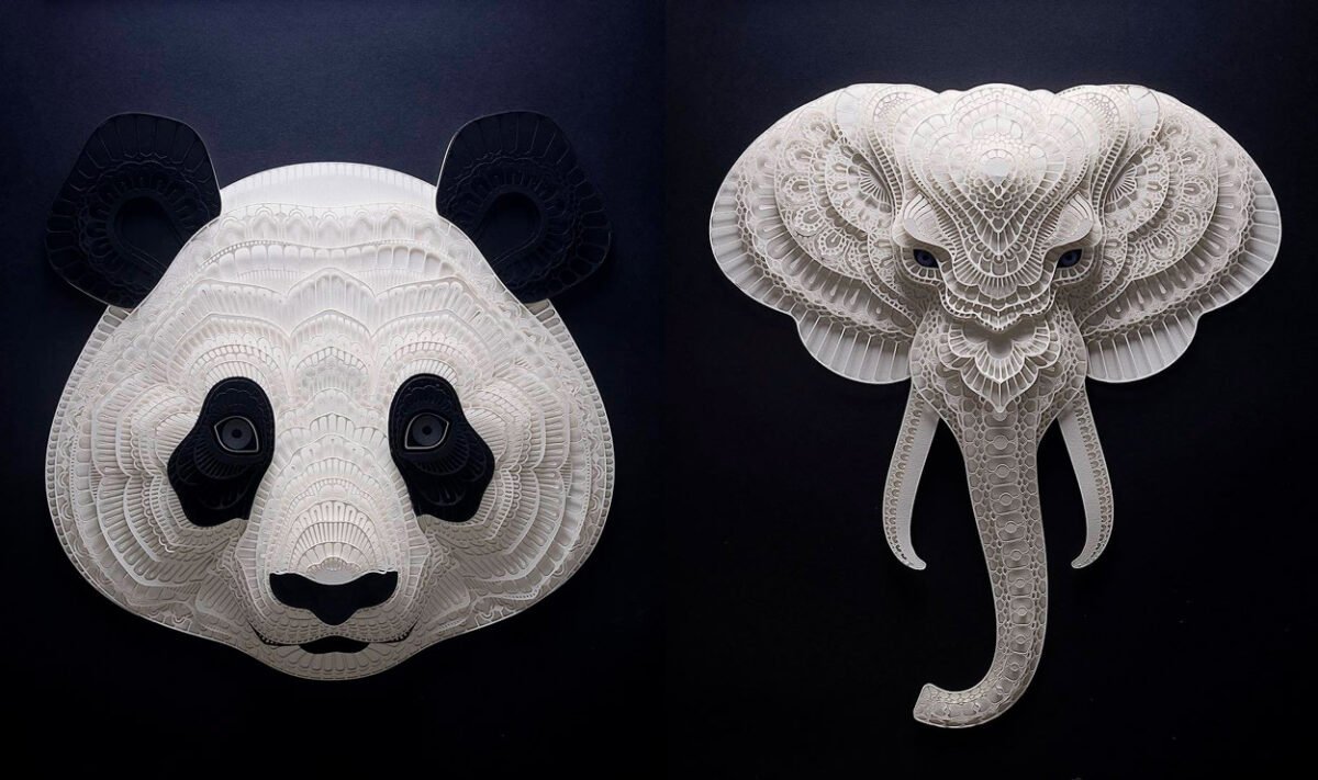 A bela arte com recortes de papel, por Patrick Cabral • Designerd