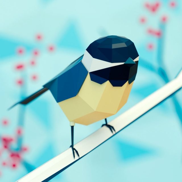 A linda arte 3D Low Poly de Jeremy Edelblut • Designerd