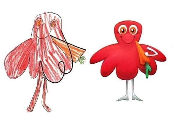 Esse ilustrador redesenha divertidos monstros criados por crianças ...