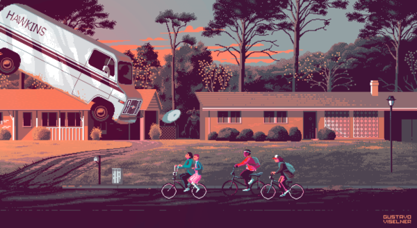Cenas memoráveis de séries de TV em pixel art • Designerd