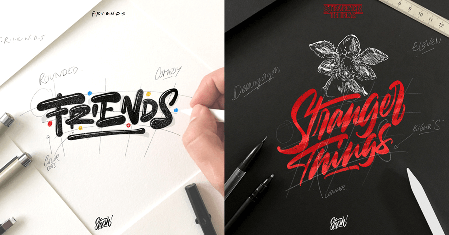 Logotipos de séries da TV recriados com lettering, por Stephane Lopes ...