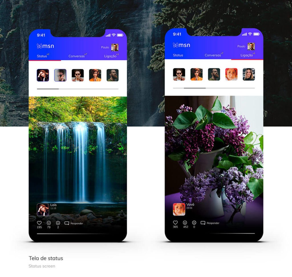 Designer imagina como seria o aplicativo no MSN Messenger nos dias ...