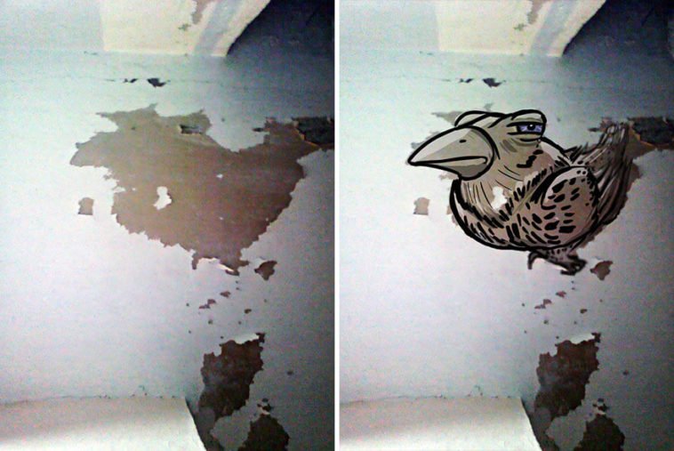 Essa artista enxerga criativas ilustrações em manchas e paredes ...