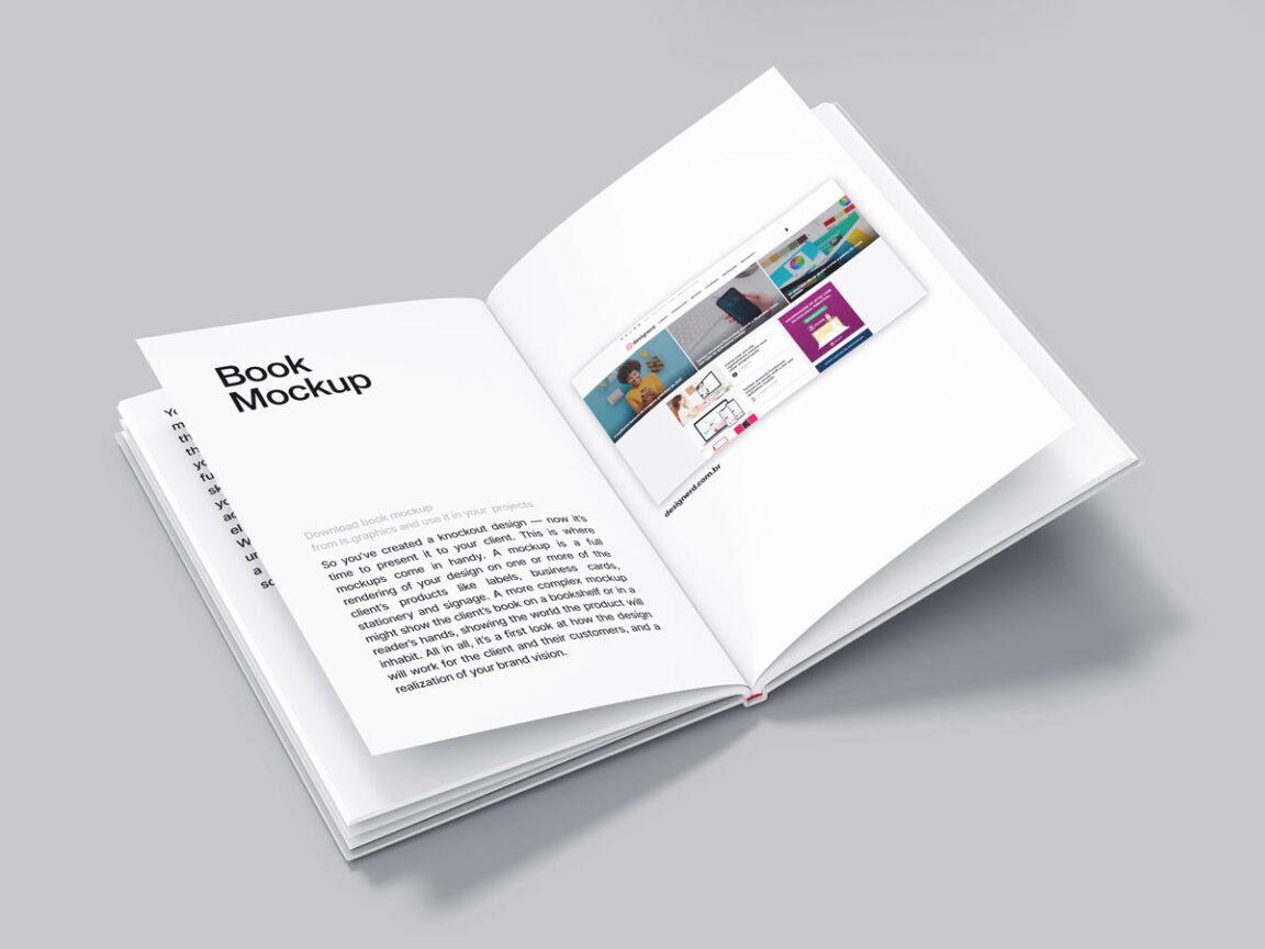 27 Mockups de Livro (gratuitos e premium) • Designerd