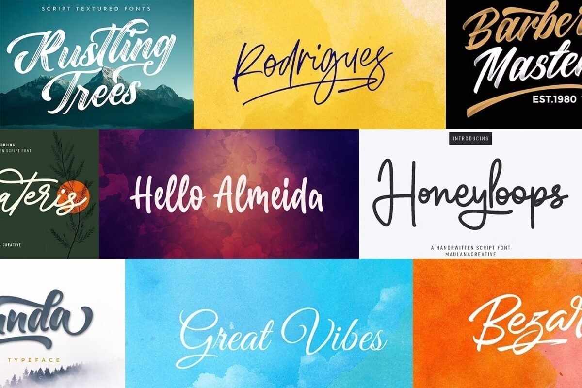 60 fontes cursivas (gratuitas e premium) para você baixar • Designerd