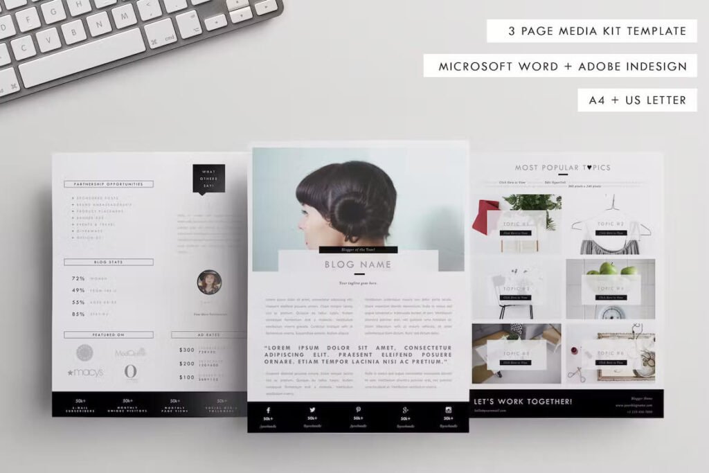 Mídia Kit: o que é, exemplos e templates para baixar • Designerd