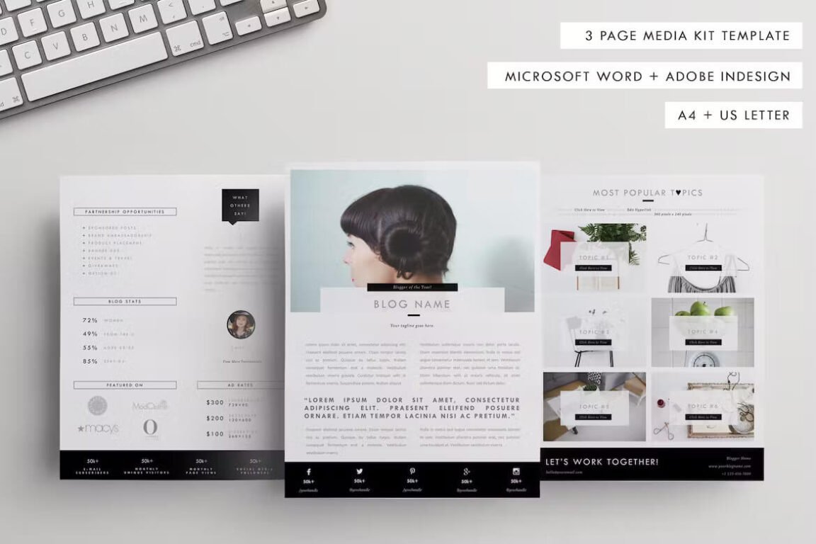 Mídia Kit: o que é, exemplos e templates para baixar • Designerd