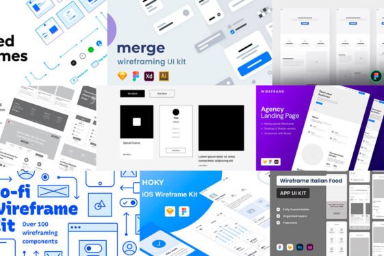 24 Templates de Wireframe para Figma (gratuitos e premium) • Designerd