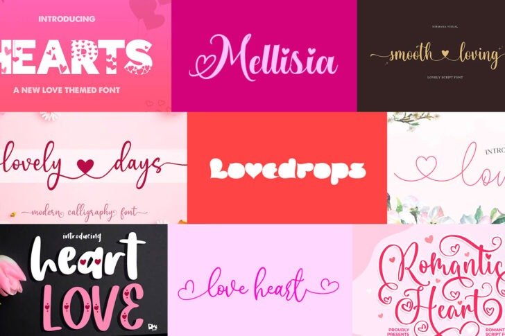 Fontes com Coração: 20 opções (gratuitas e premium) para seus projetos ...