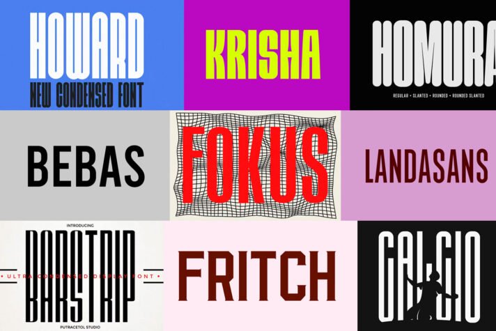 30 Fontes Condensadas (gratuitas e premium) para você baixar • Designerd