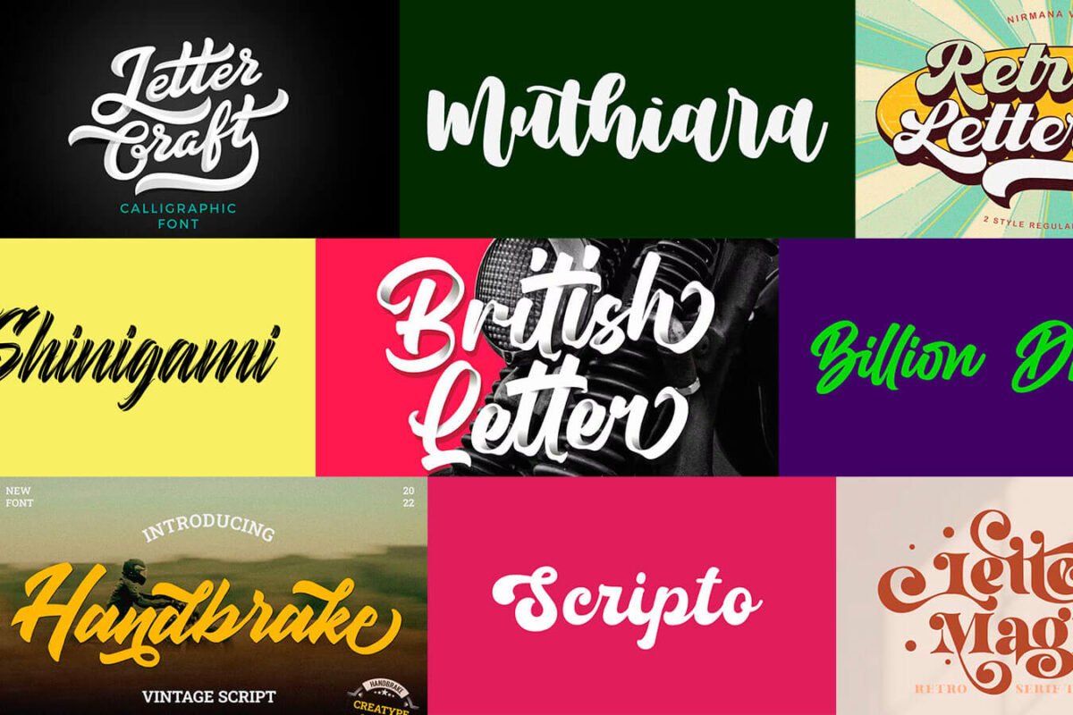 Fontes de Lettering: 30 Opções Gratuitas e Premium para Download ...
