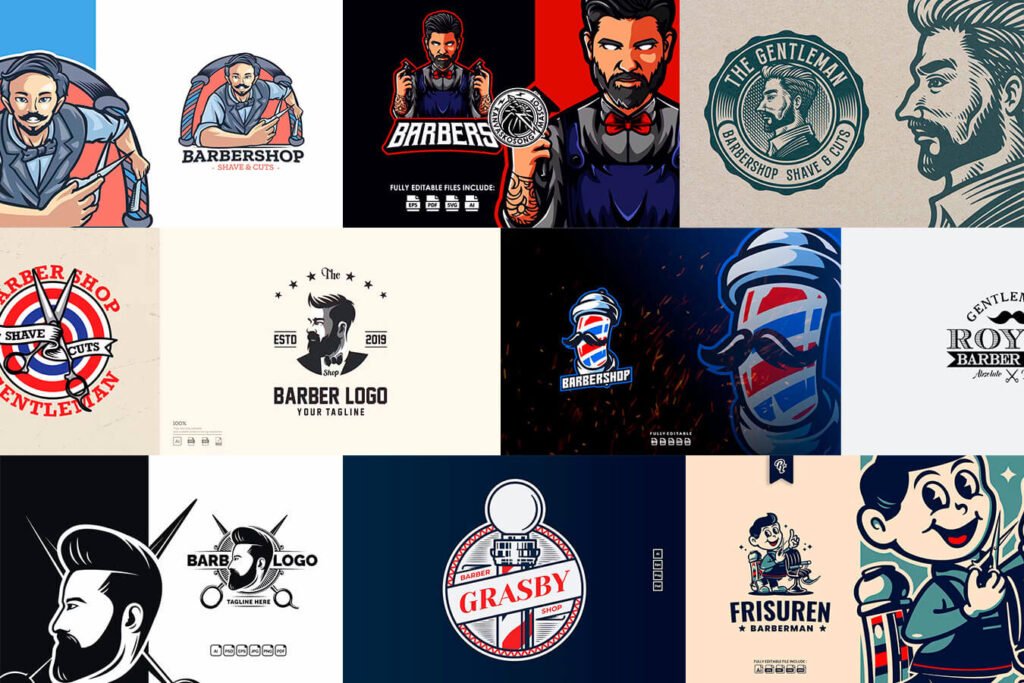 Logo de barbearia: dicas de como criar e 34 logotipos para você se ...