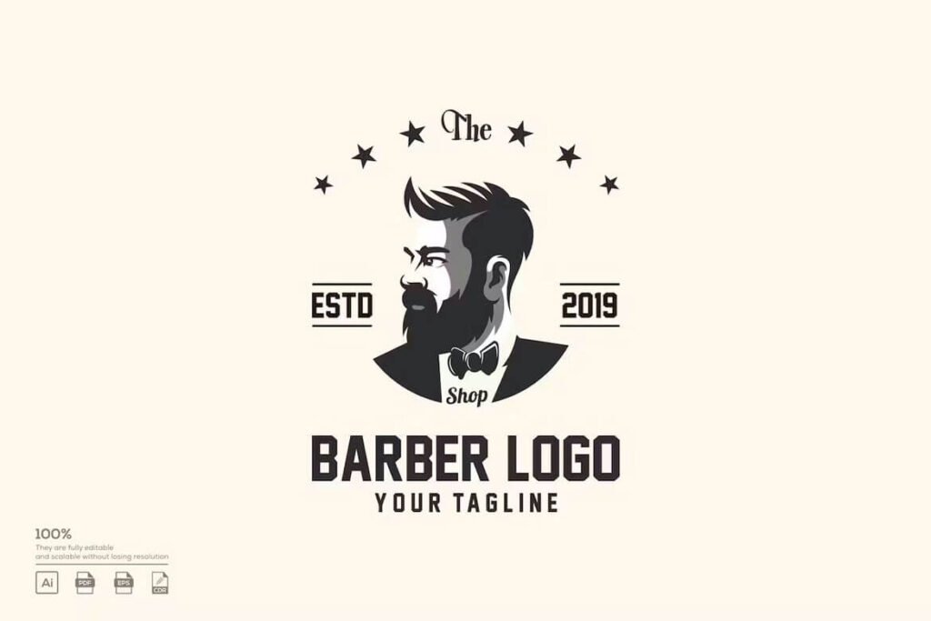 Logo de barbearia: dicas de como criar e 34 logotipos para você se ...
