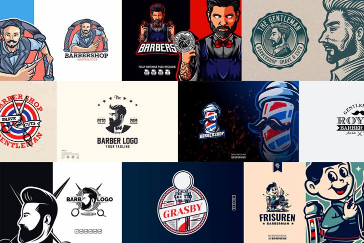Logo de barbearia: dicas de como criar e 34 logotipos para você se ...