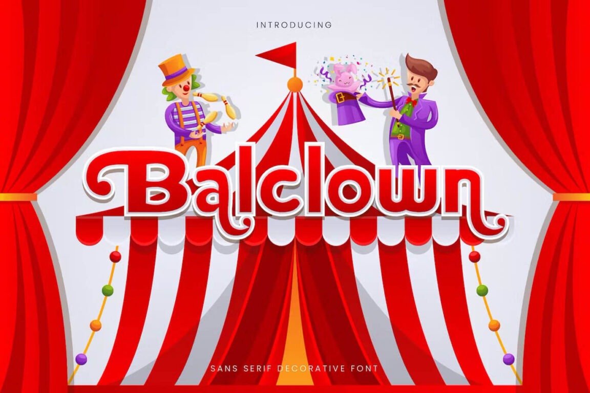 Fonte de Circo: 22 opções (gratuitas e premium) para download • Designerd