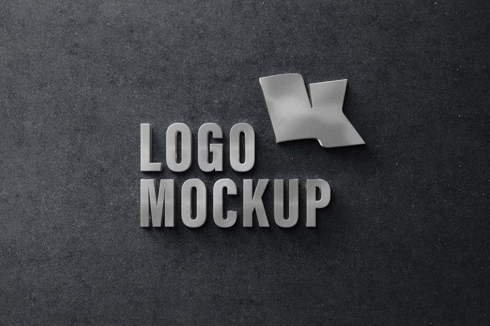 Mockup de Logotipo em Placa Metálica • Designerd