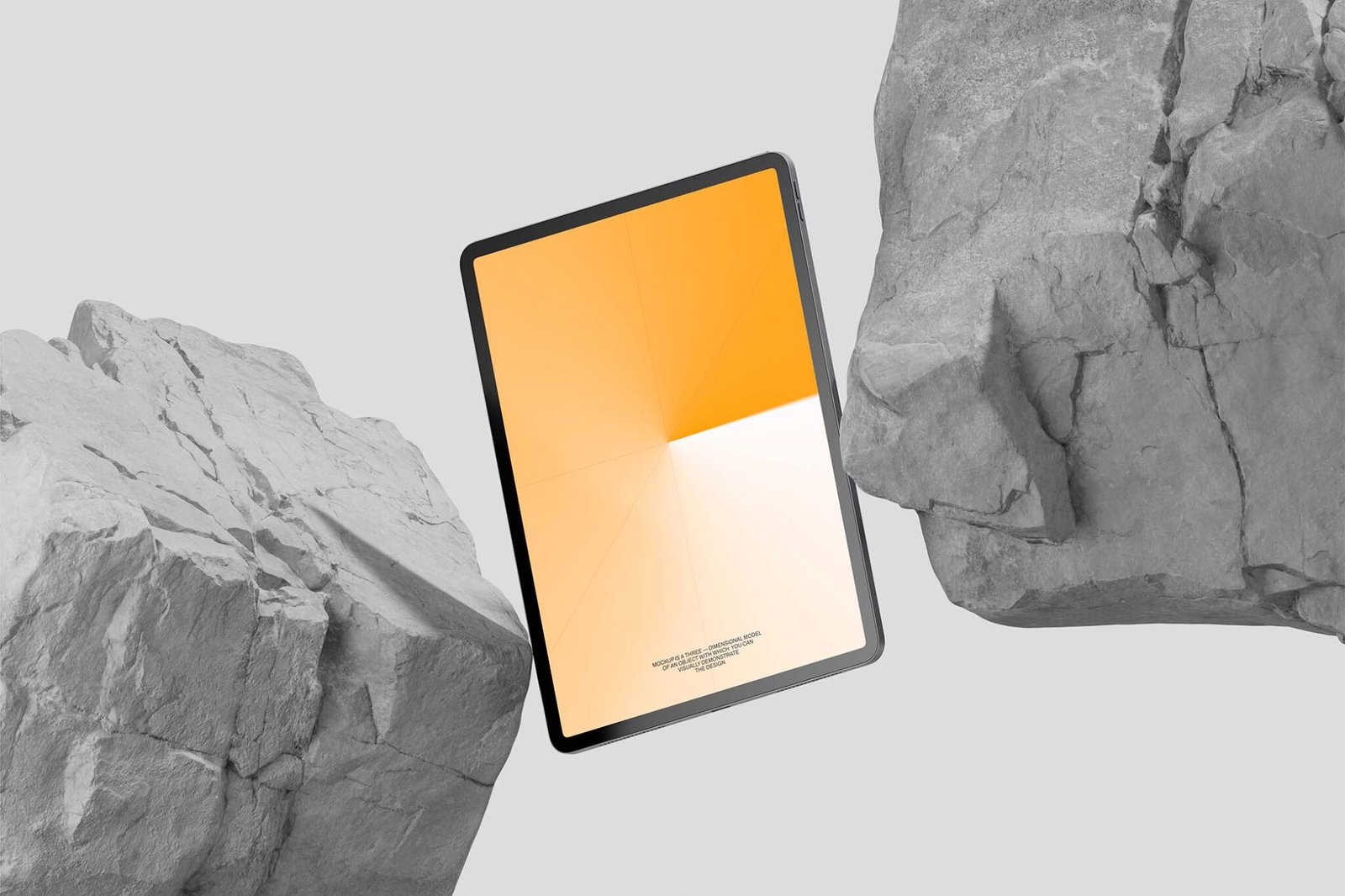 Realistic iPad Mockup • Designerd