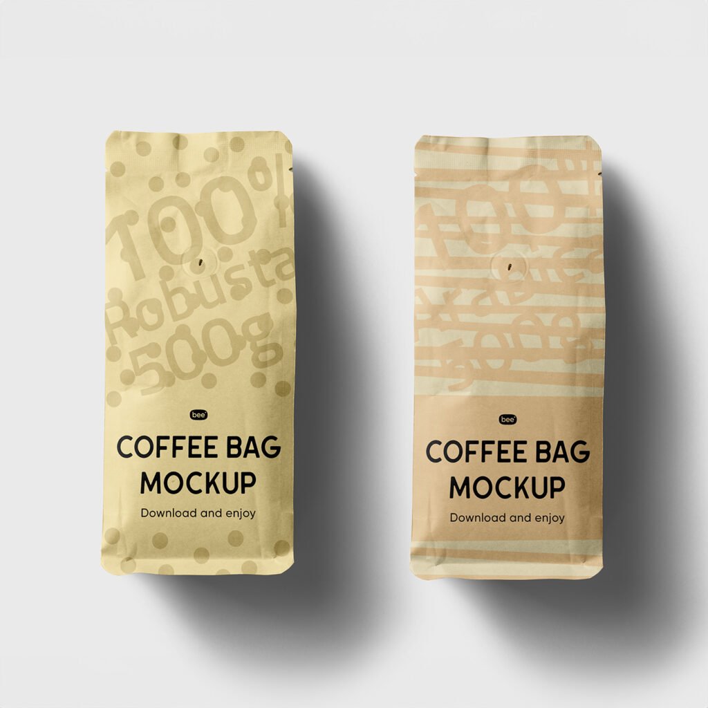 Mockups de Embalagens de Café • Designerd