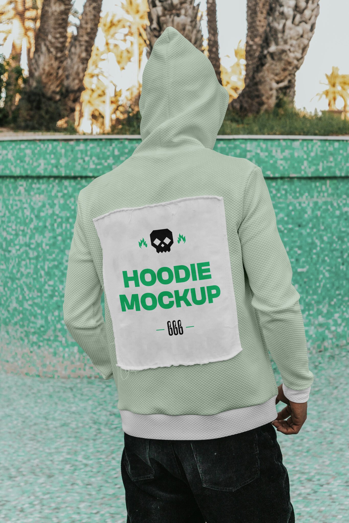 Mockup grátis de Moletom (vista traseira) • Designerd
