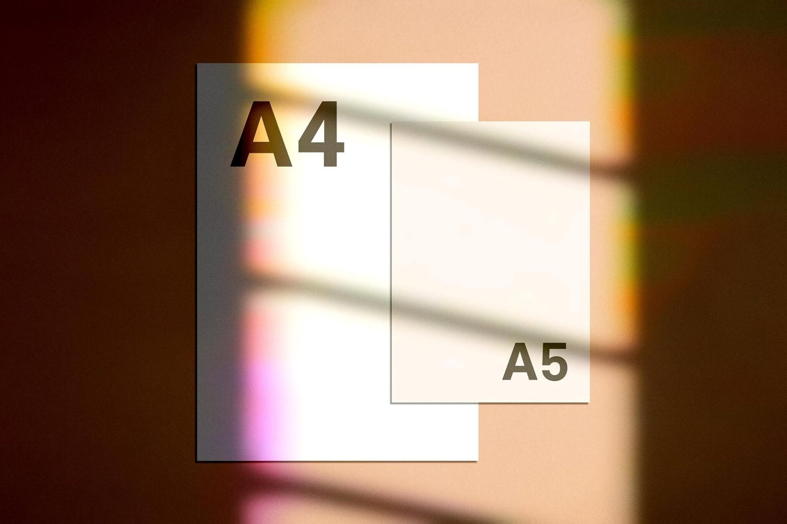 Mockups de Papéis A4 e A5 • Designerd